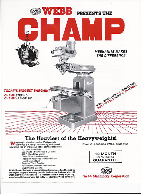 Champ 3 Series - Webb Machinery